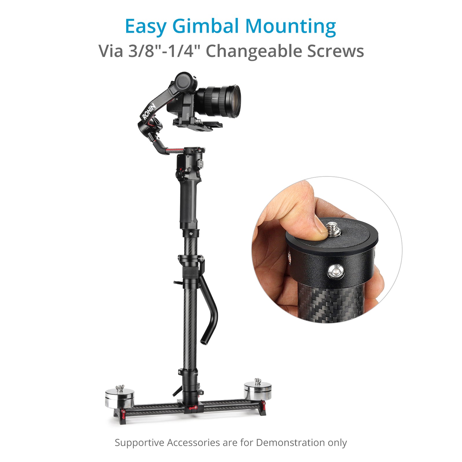 Flycam G-Axis 6000 Gimbal Support/Monopod Sled | Proaim — Business ...